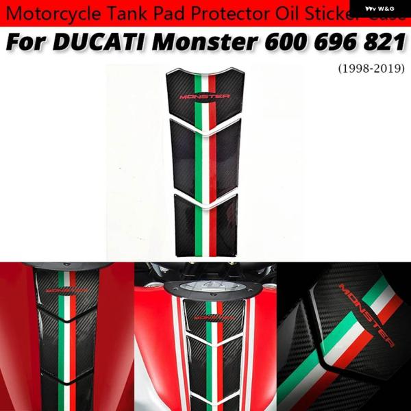 ドゥカティ MONSTER600 MONSTER696 MONSTER821 1998-2019 バイクタンク パッド プロテクター オイル ステッカー ケース スリップオン ドゥカティ MONSTER-821 カスタム パーツ アクセサリ...