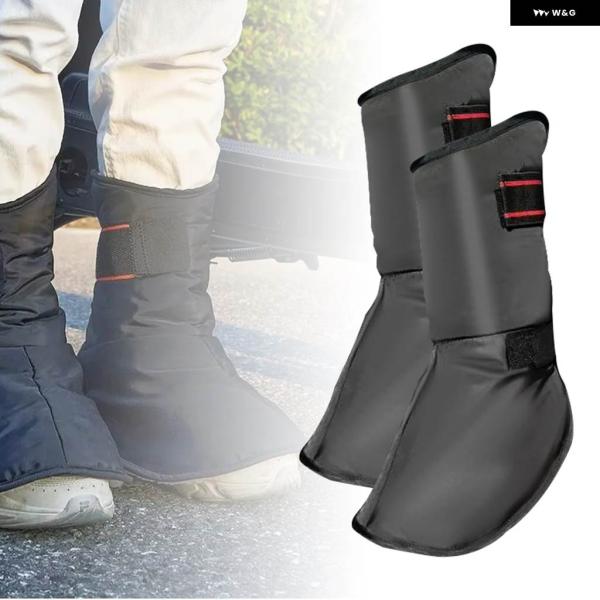 防風足首 プロテクター オートバイ ライディング アウトドア スキー プラス ベルベット 防寒フットカバー 冬用ホットレッグカバー 装備 カスタム パーツ アクセサリーHigh-concerned chemical:NoneGender:U...