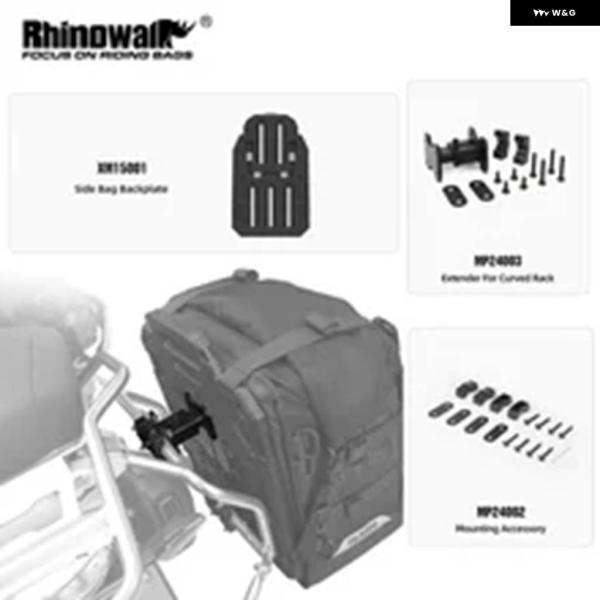 RHINOWALKサイドバッグアクセサリーMJX2004不規則に曲がったラックエクステンダーにバッグを取り付けるマフラー取り付けを避ける カスタム パーツ アクセサリーHigh-concerned chemical:NoneModel Na...