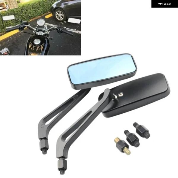 ブラック 8MM 10MM バイク 長方形 バックミラー サイドミラー ハーレー クルーザー チョッパー ソフテイル ダイナ ブレイクアウト FXSB カスタム パーツ アクセサリーOrigin:Mainland ChinaItem Wei...