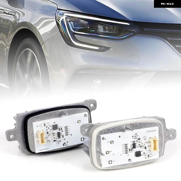 LED ヘッドライト デイタイム ランニングライト DRL モジュール コントロール ユニット ルノー メガーヌ IV 2015-2022 LEDエンジェルアイ 285759447R 285753299R カスタム パーツ アクセサリーHi...