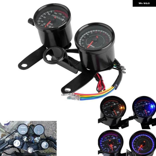 12V オートバイ スピード メーター タコメーター デュアルゲージキット ALL TRADITION MOTORCYCLE オートバイ 機器アクセサリー カスタム パーツ アクセサリーHigh-concerned chemical:Non...