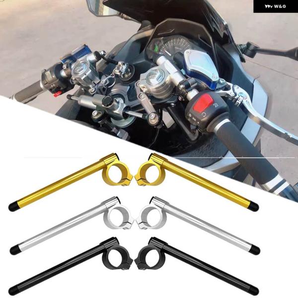 オートバイ レーシングCNC 50MMクリップオンオン フォーク ハンドルバー スプリット ハンドルバー カフェレーサー ヤマハ R6 2005-2018 カスタム パーツ アクセサリーHigh-concerned chemical:Non...