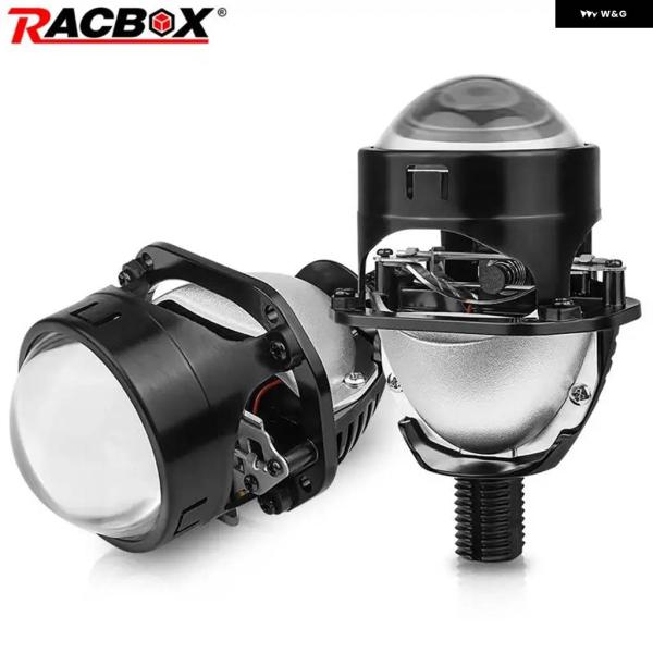 LEDプロジェクターレンズ 2.5インチ BI LEDハイロービームライト 80MM LED HALO H4 H7 9005 9006 車用 ヘッドライト バルブ オートダイオード ターボ カスタム パーツ アクセサリーHigh-conce...