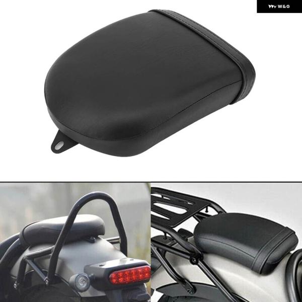 オートバイ リアピリオンシート クッション ブラック パッド レザー ピリオンアクセサリー ホンダ REBEL CMX 300 500 CMX300 CMX500 2017-2023 カスタム パーツ アクセサリーHigh-concerne...