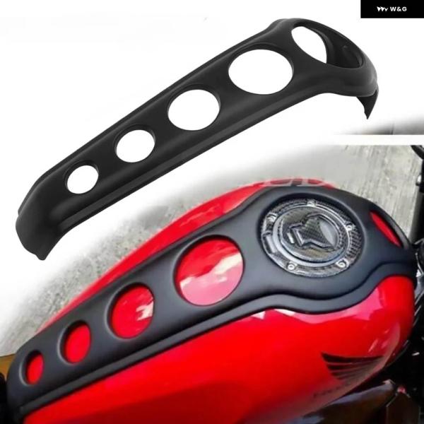 オートバイ ガス燃料 タンクキャップ コンソール プロテクター ABS ブラックカバー ホンダ REBEL CMX 300 500 2017-2022 モトクロス アクセサリー カスタム パーツ アクセサリーProtective parts...