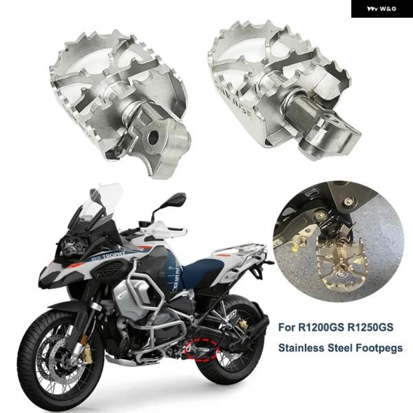 BMW R1200GS R1250GS R1200GS R1250GS ADVENTURE 2014-2023 2021 2022 ステンレス フットペグ フットレスト フットレスト カスタム パーツ アクセサリーHigh-concerne...