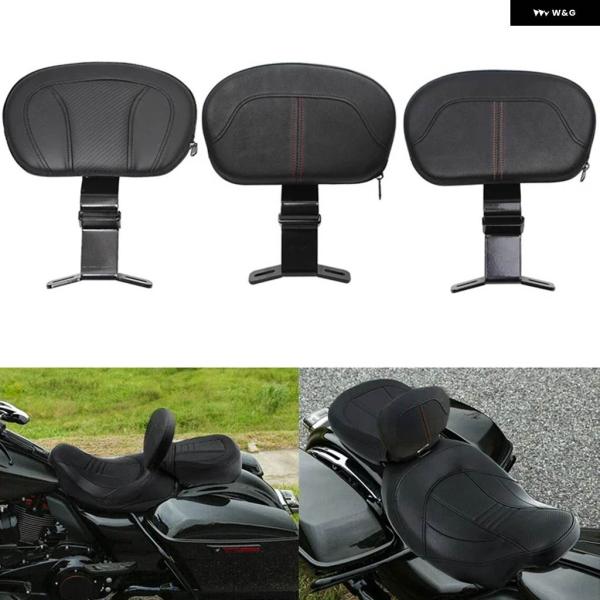 オートバイ PUレザー ドライバー ライダー バックレスト シート バックレスト ハーレー ツーリング CVO エレクトラ ロード ストリート グライド ロード キング 2009-2022 カスタム パーツ アクセサリーHigh-conce...