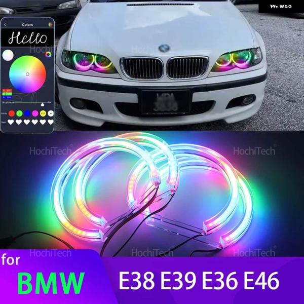 APP ダイナミック エンジェルアイズ リングライト DRL ウィンカーライトBMW 3 5 7シリーズ E36 E46 E39 E38 728I 740D 325I 328I 740I 730D カスタム パーツ アクセサリーHigh-c...