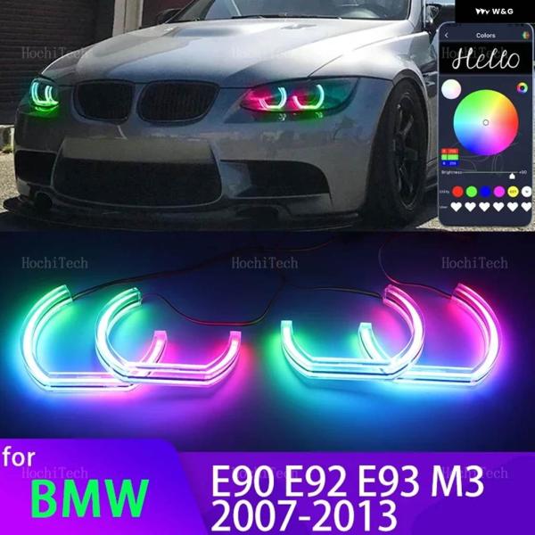 BMW 3シリーズ E90 E92 E93 M3 2007-2013 クーペ カブリオレ APP ダイナミック RGB エンジェルアイズ リング ライト DRL ウィンカーライト付き カスタム パーツ アクセサリーHigh-concerne...