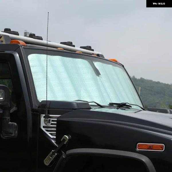 ハマーH2 H3アルミホイルシルバー車高効率屈折日光 フロントガラス サンシェード サンシェード パッド カーアクセサリー カスタム パーツ アクセサリーProduct application scenarios:OtherCraft of...
