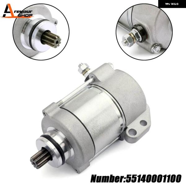12V MOTORFIETS エンジン スタート スターターモーター KTM EXC XC XCW 200 250 300 2008-2012 55140001000 410W バイク カスタム パーツ アクセサリーHigh-concern...