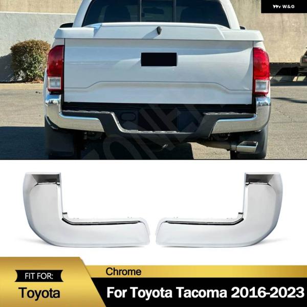 トヨタ タコマ 2016 - 20-2023 リア バンパー スポイラー サイドスプリッター カナード デコレーションカバー トリム センサーホールなし カスタム パーツ アクセサリーHigh-concerned chemical:None...