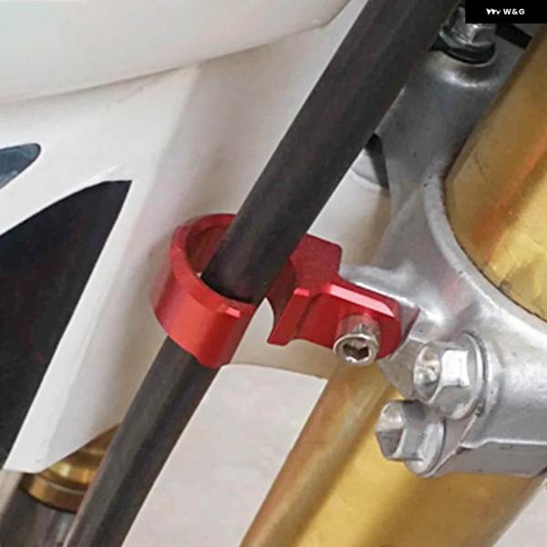 ホンダ CR125 CR250 CRF250R CRF250X CRF250RX CRF450R CRF450X CRF450RX バイク アクセサリー フロントブレーキホースクランプ ホルダー カスタム パーツ アクセサリーProtect...