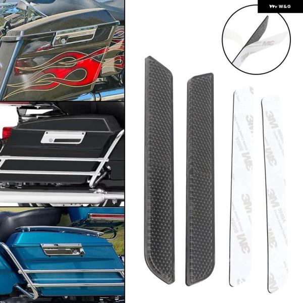 オートバイ リフレクター ハード サドルバッグ ラッチカバー ABS プラスチック ハーレー ツーリング エレクトラ グライド ウルトラ ロードキング CVO 1996-2013 カスタム パーツ アクセサリーProtective part...