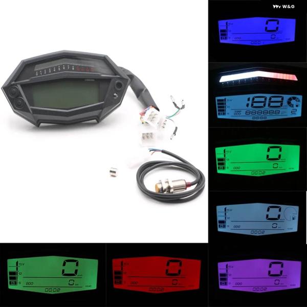 オートバイ アクセサリー タコメーター アワーメーター デジタルスピード メーター オドメーター テコメーター ギア インジケーター カワサキ Z1000 カスタム パーツ アクセサリーSpecial Features:digital sp...