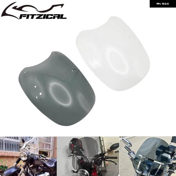 オートバイ 汎用 7/8インチ 1インチ ハンドルバー デフレクター ウィンドスクリーン ウィンドシールド スクリーン ハーレー ツーリング スポーツスター ヤマハ ホンダ カスタム パーツ アクセサリーHigh-concerned che...