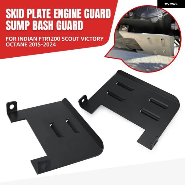 INDIAN FTR1200 SCOUT VICTORY OCTANE 2015-2024 バイク スキッドプレート エクスペディション エンジン ガード クラッシュ シャーシ プロテクター カバー カスタム パーツ アクセサリーProte...