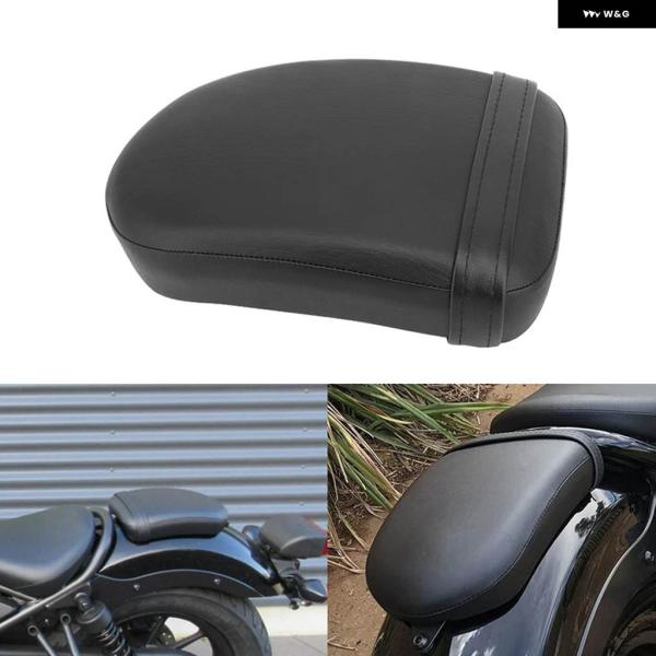 オートバイ リアレザーパッセンジャー パッド シート ブラック クッション パッセンジャーシート ホンダ レブル CMX300 CMX500 2017-2023 モトクロス アクセサリー カスタム パーツ アクセサリーHigh-concer...