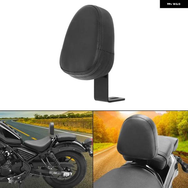 オートバイ フロントドライバー バックレストライダーPUレザー パッド バック クッション ホンダ 500 CMX300 CMX500 2017-2022 カスタム パーツ アクセサリーModel Name:For HondaMateria...