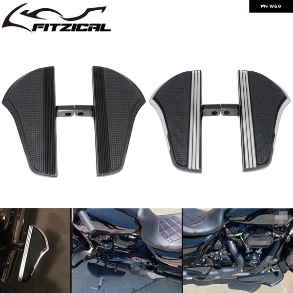 オートバイ DEFIANCE リア用フロアボード オス マウント フットペグ フットレスト CNC ゴム製 ハーレー ツーリング スポーツスター ダイナ ソフテイル カスタム パーツ アクセサリーHigh-concerned chemica...