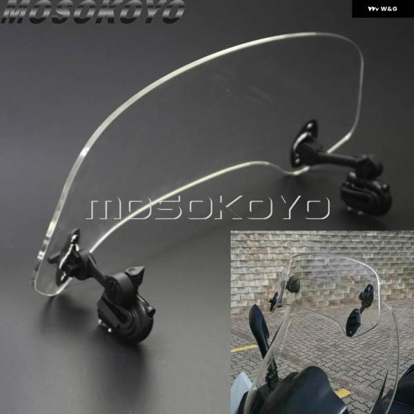 アプリリア ホンダ クリア バイク エクステンションツアー風防スポイラー エアフロー ディフレクター フロントガラス カスタム パーツ アクセサリーHigh-concerned chemical:NoneItem Weight:0.32kg...