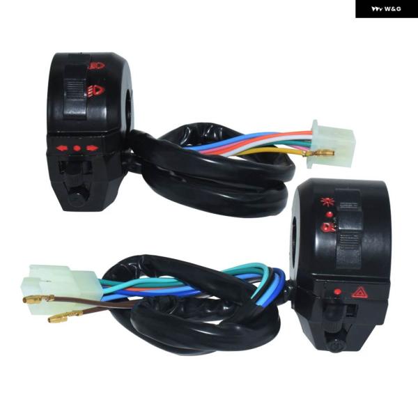 ヤマハ ホンダ 汎用 7/8インチ バイク 22MM ハンドルバー コントロール スイッチホーンハイビーム/ロービームランプウィンカー ハザード灯 カスタム パーツ アクセサリーHigh-concerned chemical:NoneSpe...