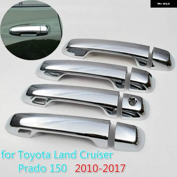 トヨタ プラド 150 ランドクルーザー プラド J150 2010 - 2019 LC150 LC200 クローム ドアハンドル カバー トリム セット スタイリング カスタム パーツ アクセサリーHigh-concerned chemi...