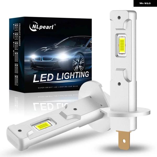 2車用LEDH1 H3 バルブ ミニ1 1 LED CANBUS ヘッドライト 80W 18000LM ホワイト 6500K H3 バルブ 自動車用スーパーLED フォグライト 12V カスタム パーツ アクセサリーHigh-concern...