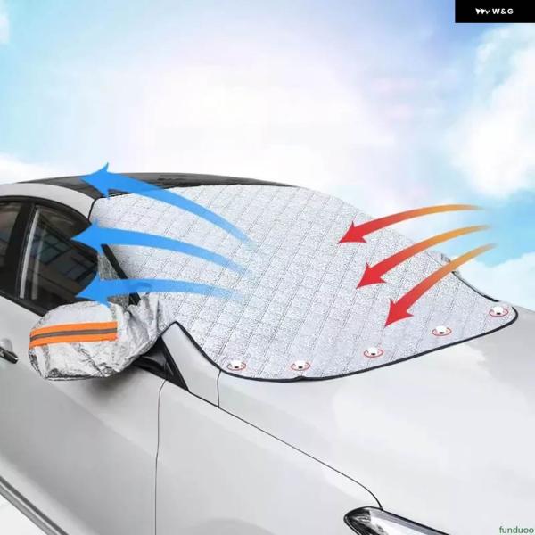アウディ Q5 A4 B8 2009 - 13 2013 2014 マグネティックカー フロントガラス サンシェード 超厚雪氷カバー カスタム パーツ アクセサリーProduct application scenarios:OtherCra...