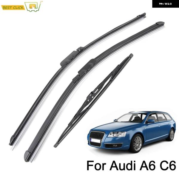 フロントガラス ワイパー ブレード アウディ A6 C6 4F ALLROAD QUATTRO フロントリア ウィンドウ 2011 2010 2006 - 09 カスタム パーツ アクセサリーHigh-concerned chemical:...
