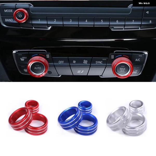 エアコン ノブ オーディオ サークル トリム BMW F30 F34 F20 F21 F46 X1 F48 X2 F47 F32 F33 F36 1 2 3シリーズ ボタン オート カスタム パーツ アクセサリーHigh-concerned...