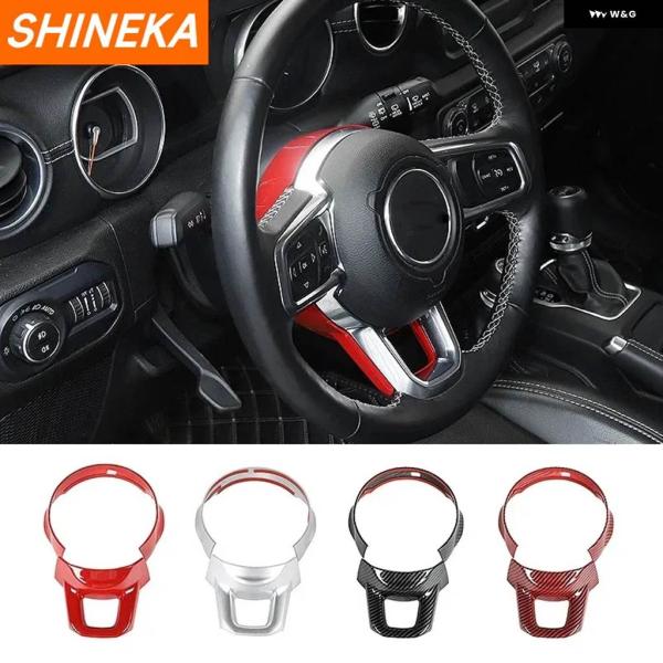 車内 ステアリングホイール ベースアッパーデコレーションカバー ステッカー ステッカー ジープ グラディエーターJT ジープ ラングラー JL 2018 カスタム パーツ アクセサリーHigh-concerned chemical:None...