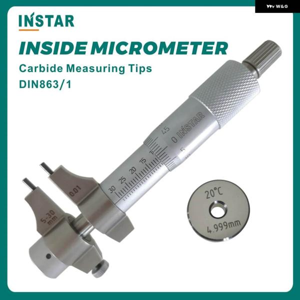 インスタリング インサイドマイクロメーター 5-30MM 25-50MM 工業用インナーマイクロメーター 50-75MM 75-10MM 0.01MM 100-125MM 125-150MM DIN863 カスタム パーツ アクセサリーHi...