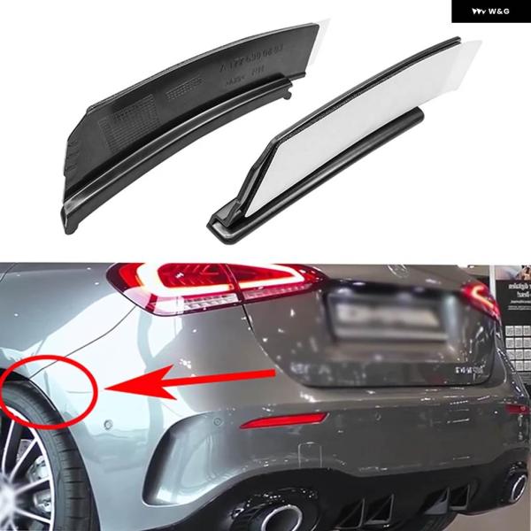 ベンツ A クラス W177 AMG A160 A180 A200 A220 A250 A35 2019 リア バンパー カバー トリム フェンダー フレアエクステンション ホイール アイブロウリップ カスタム パーツ アクセサリーHigh...