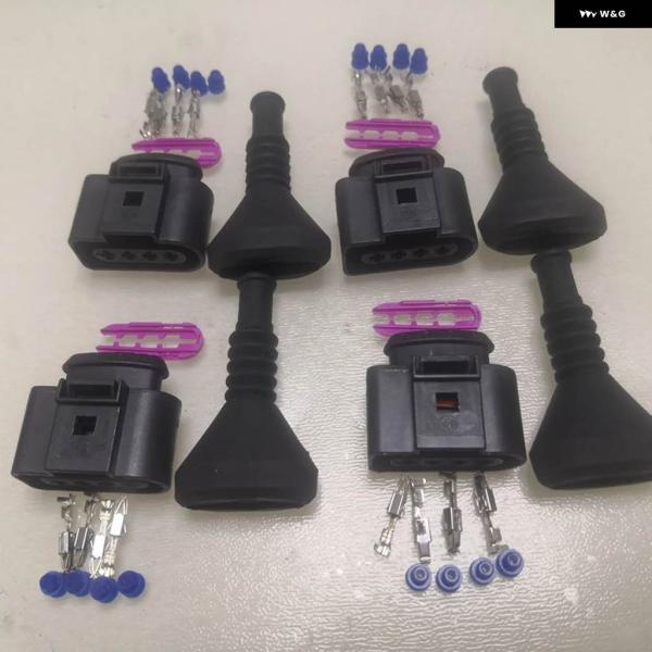 4 ユニット 1J0 973 724 対応 4ピンコネクター クランプクリップ VW/ アウディ VAG アクティブコイルオンプラグ カスタム パーツ アクセサリーModel Name:1J0973724Brand Name:YUXIAOY...