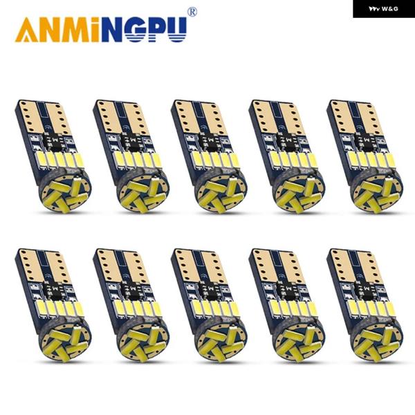 安明浦 2/10PCS LED W5W T10 LED 信号ランプ 501 194 電球 4014SMDクリアランスライト 読書灯 室内灯 6000K 12V カスタム パーツ アクセサリーHigh-concerned chemical:N...