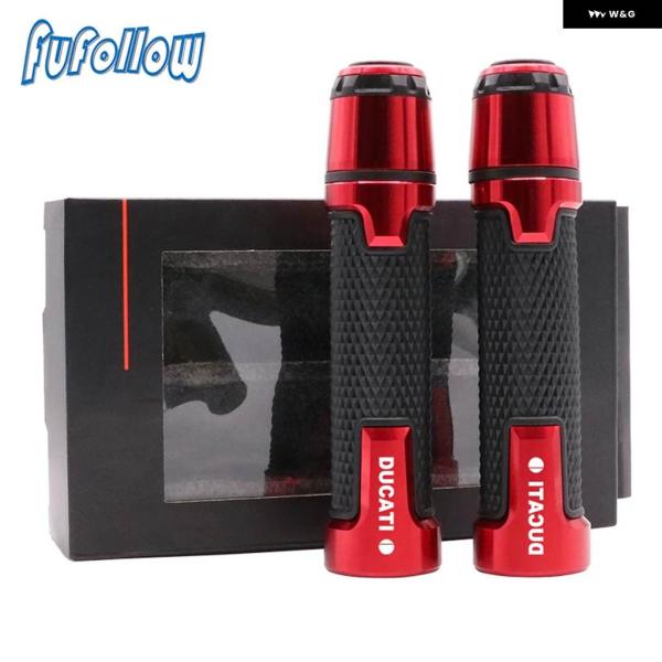 バイク 7/8インチ ハンドルグリップエンド グリップエンド DUCATI MONSTER S4R STREETFIGHTER 848 748 916 996 998 1098 1198 1199 1299 カスタム パーツ アクセサリーM...