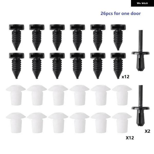 26個のドアカードトリムクリップパネルクリップファスナーセットディフェンダードアカードトリムクリップオートファスナーキット カスタム パーツ アクセサリーHigh-concerned chemical:NoneItem Type:Faste...