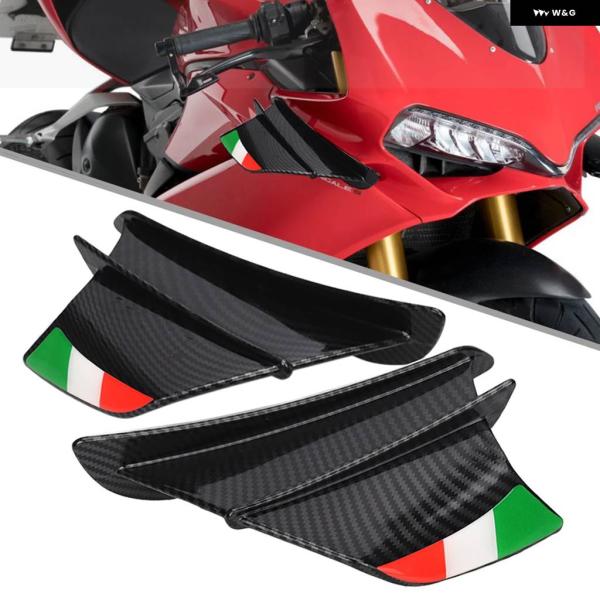 バイクウィングレット エアロダイナミック ウィングキット スポイラー ホンダ CBR1100XX ブラックバード VTR1000F ファイアストーム ゴールドウィング 1800 GL1800 VTX1800 カスタム パーツ アクセサリーP...