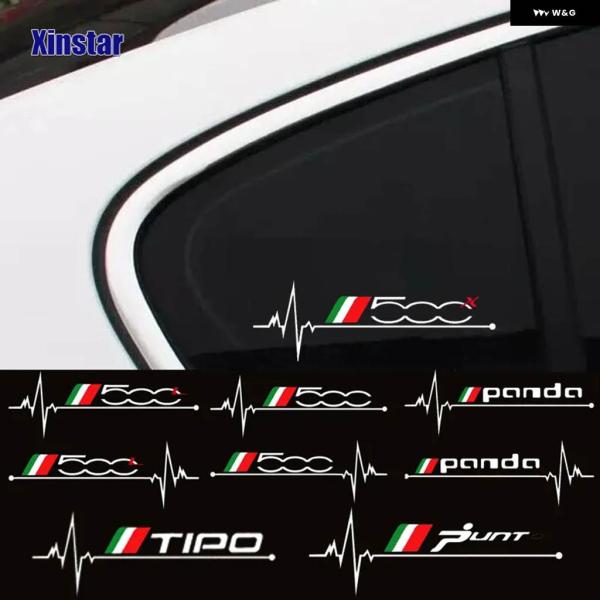 2枚 ウィンドウステッカー フィアット 500 500L 500X 500E パンダ プント ティーポ ブラボー カスタム パーツ アクセサリーHigh-concerned chemical:NoneCategory:EmblemsType...