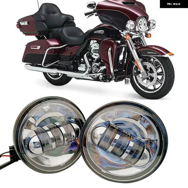 4.5インチ 4 1/2インチ バイク用 LEDフォグランプ 補助ライト ハーレー ロードキング FLHR ソフテイル エレクトラグライド ツーリング用 1ペア カスタム パーツ アクセサリーWattage:30wBrand Name:Ma...