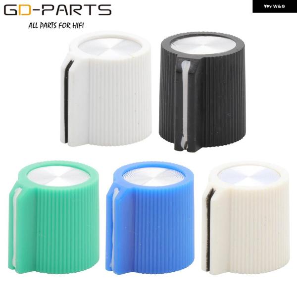 14*16MM プラスチックセット ポインターノブ ミラーキャップ ギター ベース アンプ エフェクトペダル オーバードライブ 1/4インチ 6.4MM 真鍮シャフト穴 10個 カスタム パーツ アクセサリーHigh-concerned c...