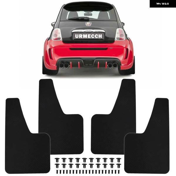 スプラッシュガード フィアット 500 500C 500L 500X 500E アバルト 595 695 レーシング マッドフラップ マッドガード フェンダー 矢印 サイン ステッカー カスタム パーツ アクセサリーSpecial Feat...