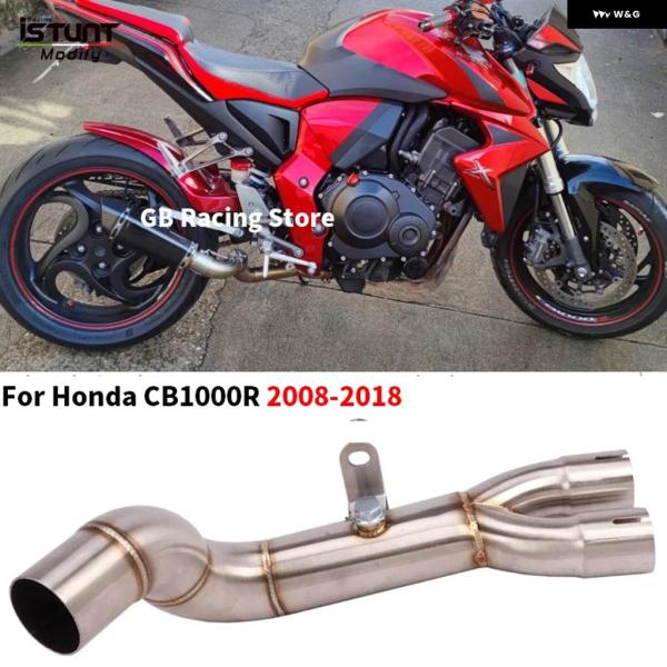 スリップオン ホンダ CB1000R 2009 - 2018 バイクエキゾースト ミッドリンクパイプ コネクトマフラー ESPACES MOTO カスタム パーツ アクセサリーHigh-concerned chemical:NoneMoto...