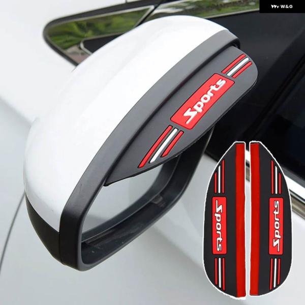 1ペア バックミラー レインアイブロウプロテクタートリム レインカバー サンバイザー サイドビューミラー レインガード カスタム パーツ アクセサリーMaterial:PVCHigh-concerned chemical:NoneOrigi...