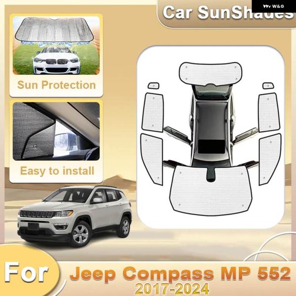 ジープ コンパス MP 552 2017 - 24 リフレクター シェード サンバイザー シルバー サンスクリーン ウィンドウアクセサリー カスタム パーツ アクセサリーProduct application scenarios:Other...