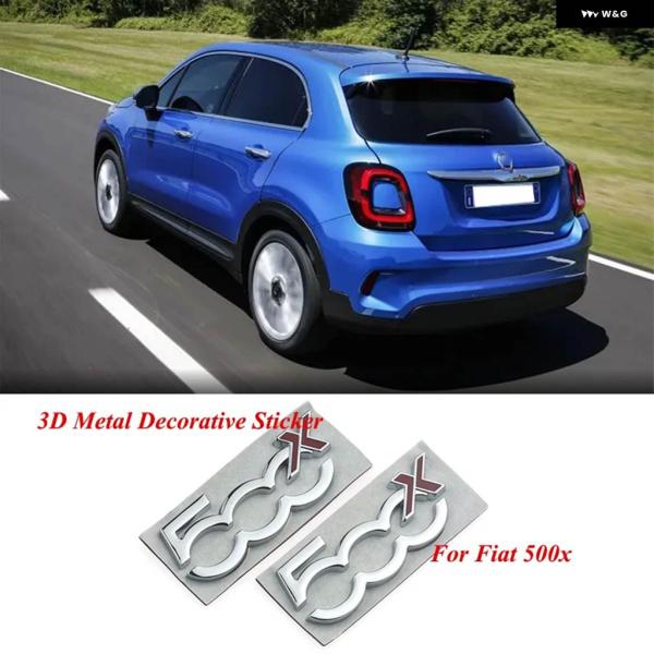 フィアット 500L 500 500C 500E パンダ プント バッジ レター 車 リア トランク ボディ ステッカー 3D 装飾 2個 カスタム パーツ アクセサリーHigh-concerned chemical:NoneCategor...