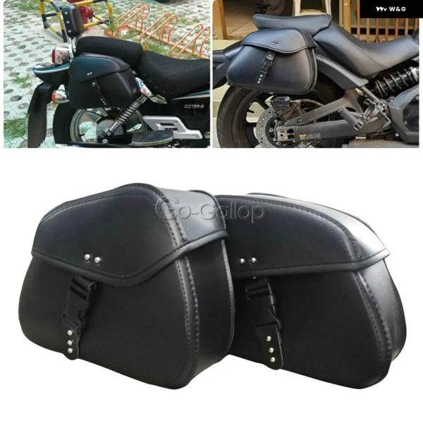 ヤマハ V-STAR XVS 250 650 950 1100 1300 VIRAGO XV 500 700 750 1100 C用 オートバイ サドルバッグ サイドツール ラゲッジバッグ カスタム パーツ アクセサリーHigh-conce...