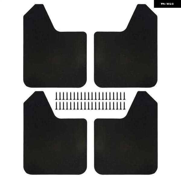 4ピース マッド フラップ フラップ パーツ フロントとリア マッドガード マッド フラップ ピックアップ SUV 車 トラック カスタム パーツ アクセサリーSpecial Features:MudflapsOrigin:Mainland...